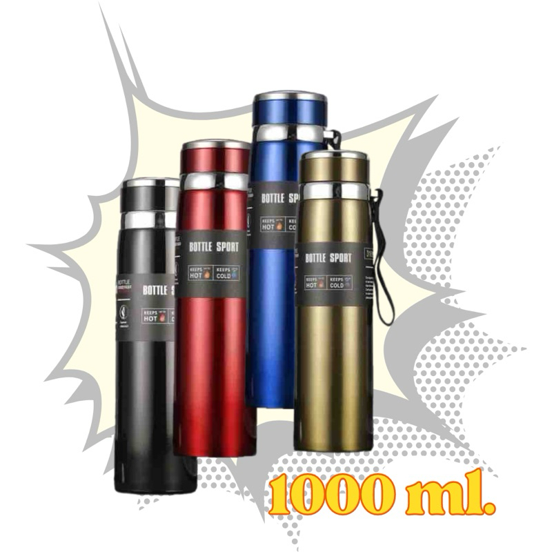 Stainless steel 316 thermos water bottle 1000ml. กระบอกน้ำเก็บอุณหภูมิ | Shopee Thailand
