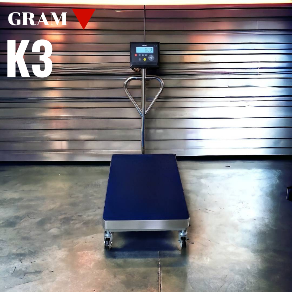 ตาชั่งดิจิตอล , เครื่องชั่งดิจิตอล 300kg., 500kg., 600kg. ยี่ห้อ GRAM (Model K3) ขนาดแท่นชั่ง 60 ...