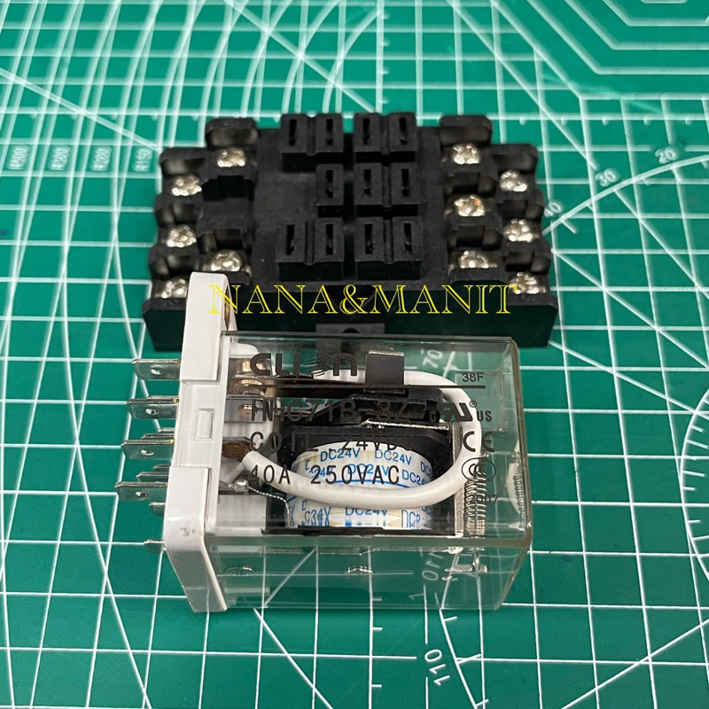 HHC71B-3Z JQX-38F POWER RELAY ยี่ห้อ CLION 24VDC 40A 11 ขา พร้อมซ็อกเก็ ... HHC71B-3Z JQX-38F POWER RELAY ยี่ห้อ CLION 24VDC 40A 11 ขา พร้อมซ็อกเก็ ...