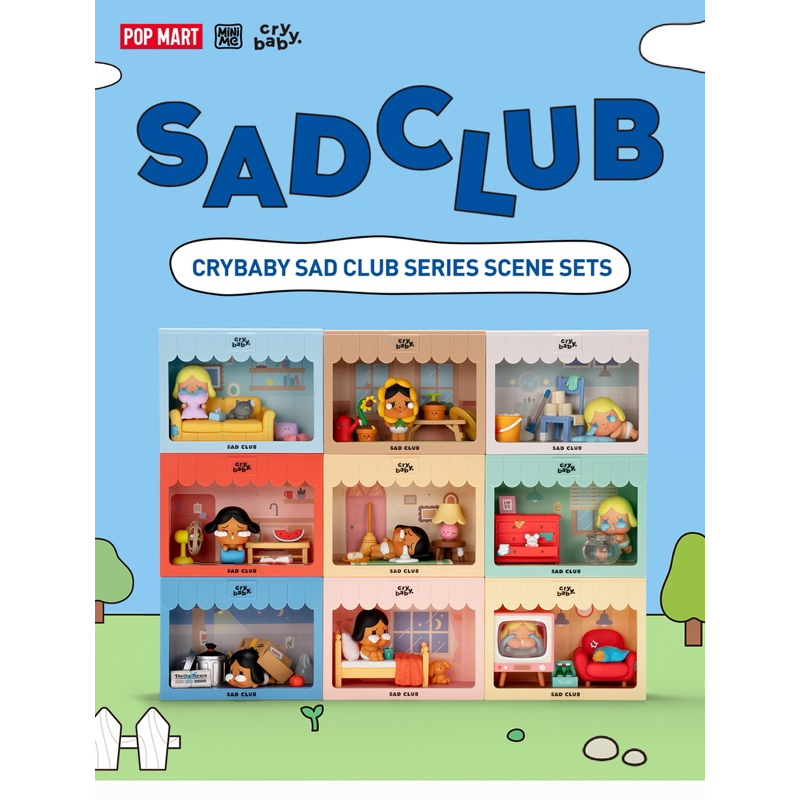 โมเดล Crybaby Sad Club Series Scene Set (ยก Box) | Shopee Thailand