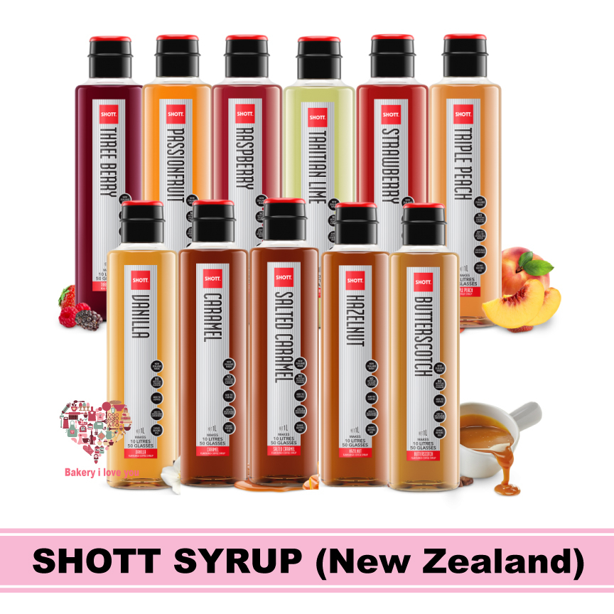SHOTT ชอทท์ไซรัป รสเข้มข้น เกรดพรีเมี่ยม นำเข้าจากนิวซีแลนด์ Syrup New ...