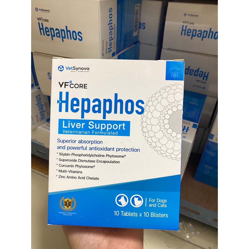 Hepaphos Liver Support (100เม็ด) วิตามินบำรุงตับสำหรับน้องหมาและน้องแมว ...