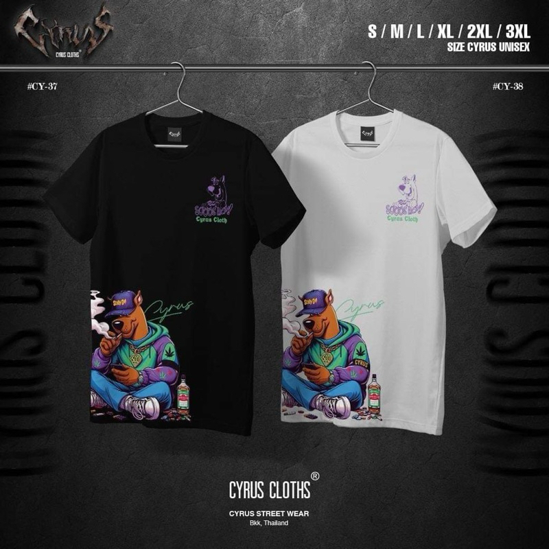 เสื้อยืด CYRUS #CY-37 #CY-38 ผ้า contton 100% สั่งทอ เกรดส่งออก ...