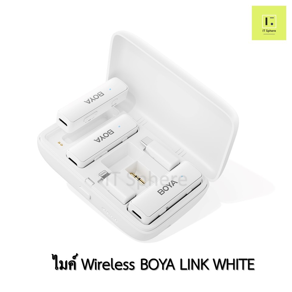 [ศูนย์ไทย ประกัน 2 ปี] BOYA LINK V3 ไมค์ติดปก ไมค์ BOYA LINK iphone ios ...