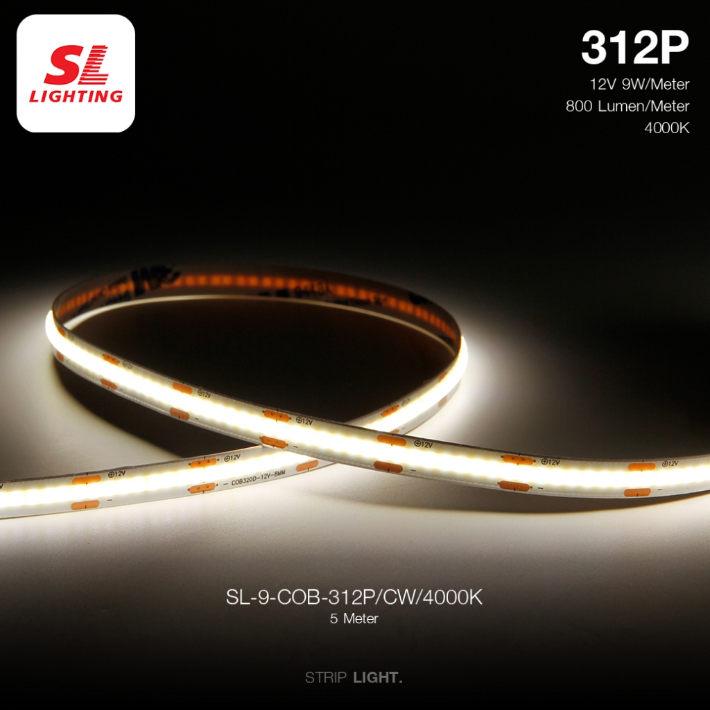 SL LIGHTING | Strip Light (COB) ไฟเส้นแอลอีดี สวย สว่าง สมูท ยาว 5 เมตร ...