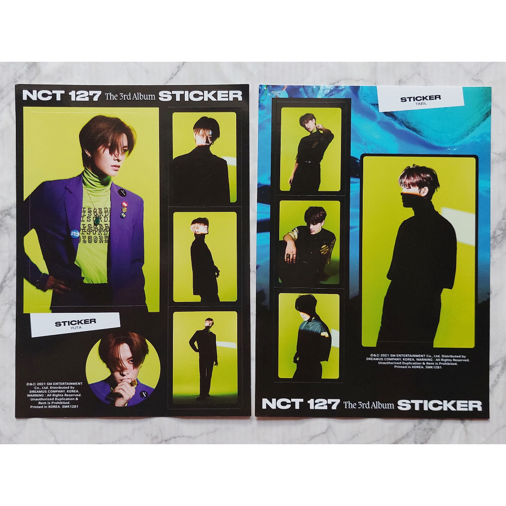 สติ๊กเกอร์ ยูตะ แทอิล ของแท้ จาก อัลบั้ม NCT 127 - Sticker Album พร้อม ...