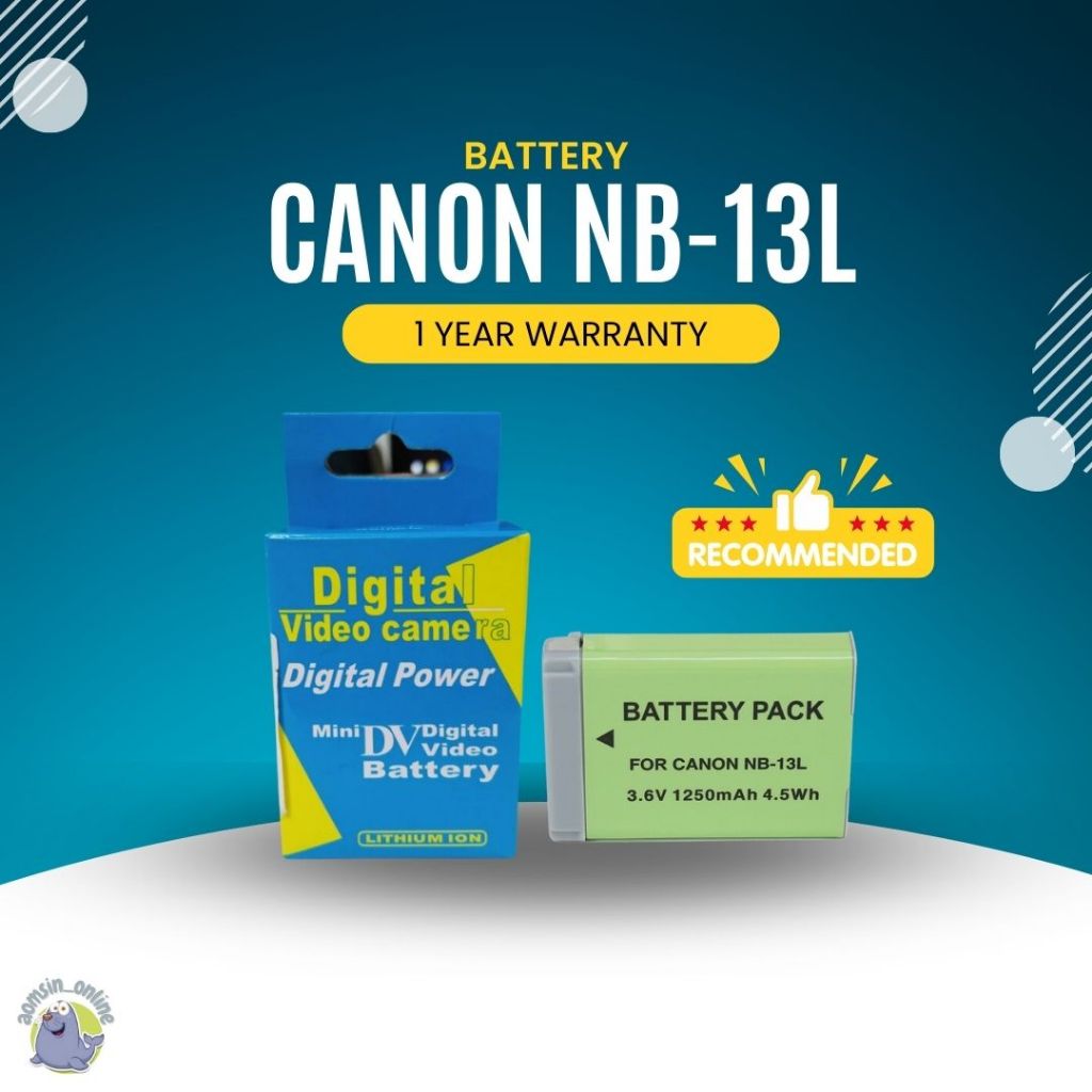 [ประกันแบต 1 ปี] Battery Pack Canon NB13L NB-13L (0019) | Shopee Thailand