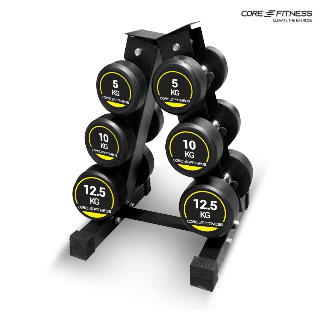 Dumbbell Tower Rack ชั้นวางแนวตั้ง + ชุดดัมเบล (Dumbbell Set) พร้อมใช้ ...