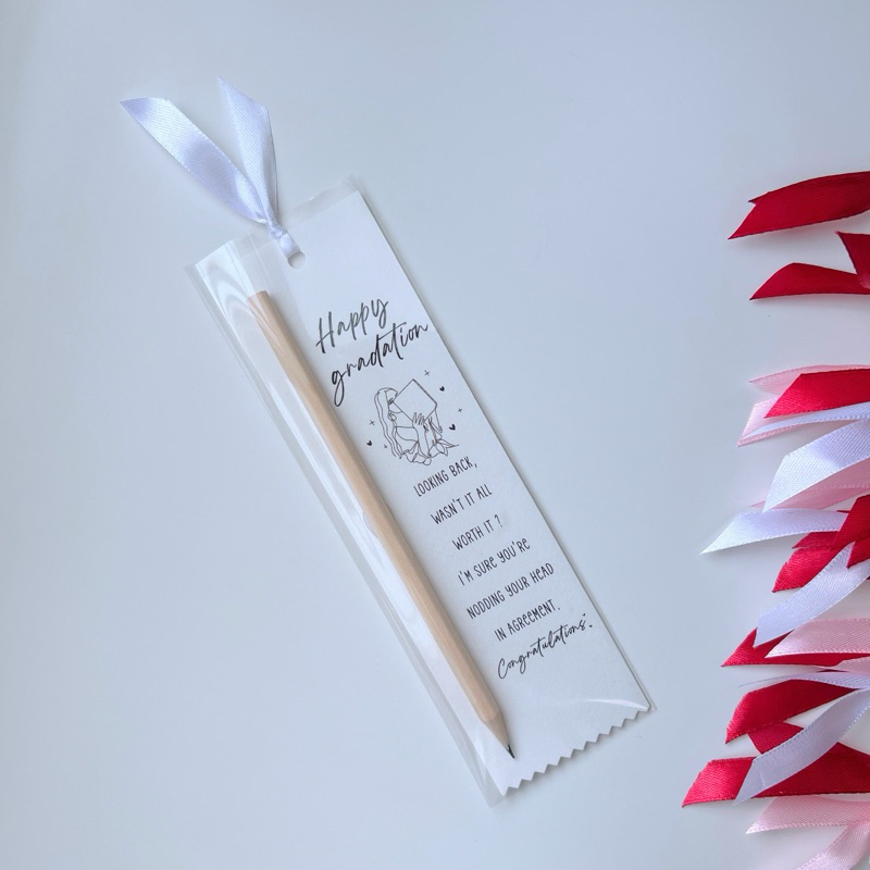 ของขวัญปัจฉิม ของที่ระลึกปัจฉิม ของชำร่วย CONGRAT - PENCIL (BOW ...