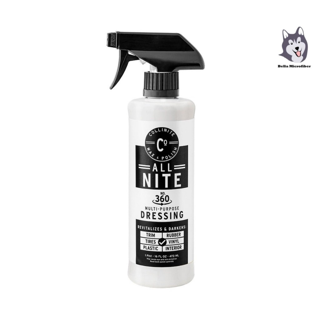 Collinite All nite Auto Dressing #360 น้ำยาทายางดำ พลาสติกดำ ขอบยางดำ ...