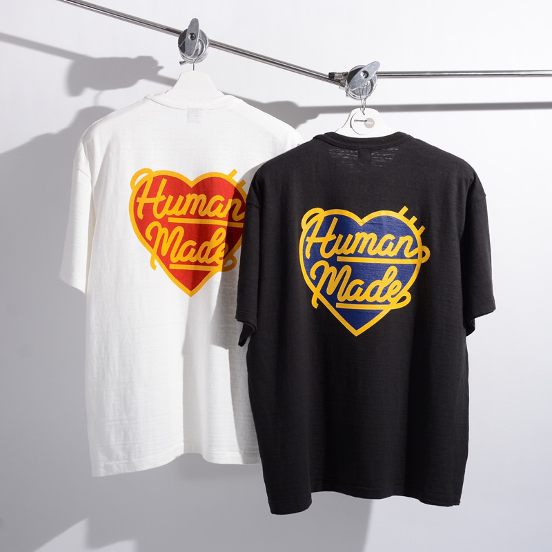 Human made heart badge logo t-shirt | Shopee Thailand