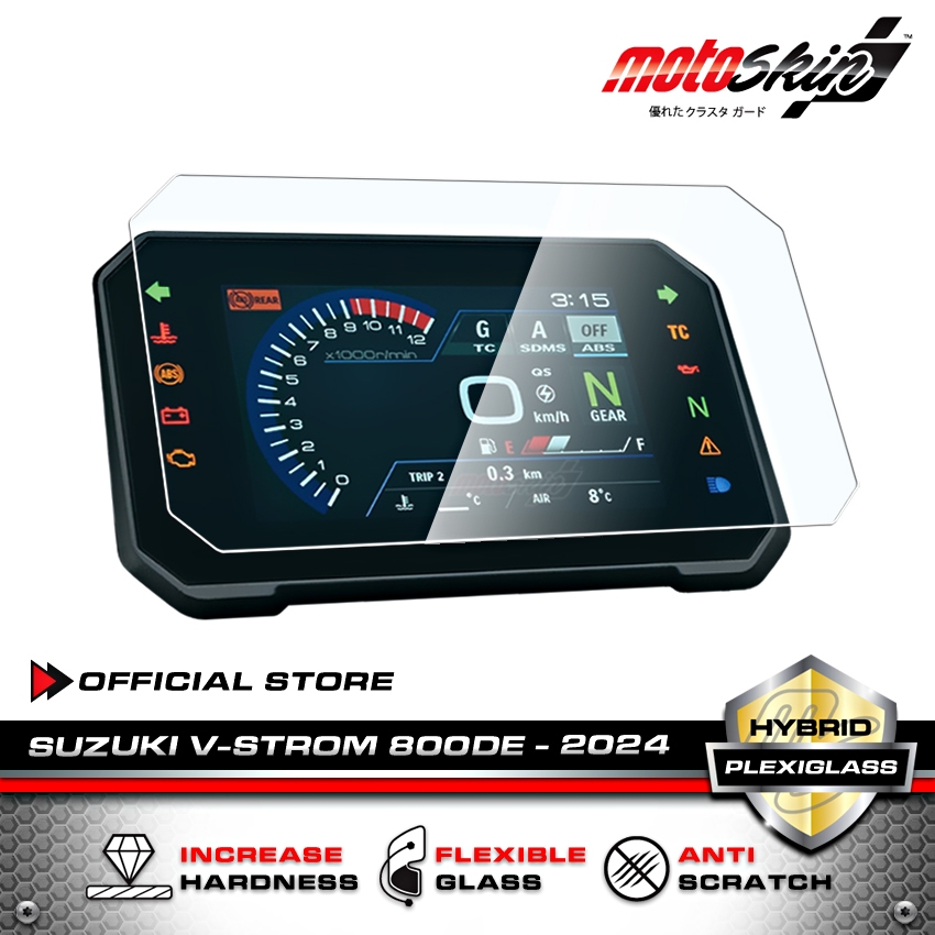 motoSkin ฟิล์ม Plexiglass กันรอยหน้าปัด SUZUKI V-STROM 800DE ปี 2024 ...