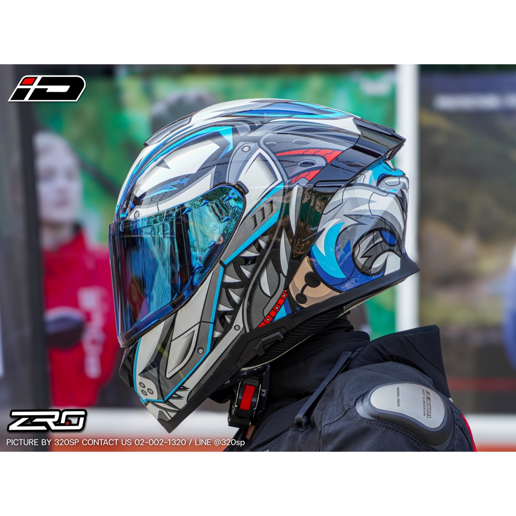 หมวกกันน็อค ID ZRO | 6 ลายใหม่ล่าสุด มีแว่นด้านใน ECE22.06 ส่งไว ...