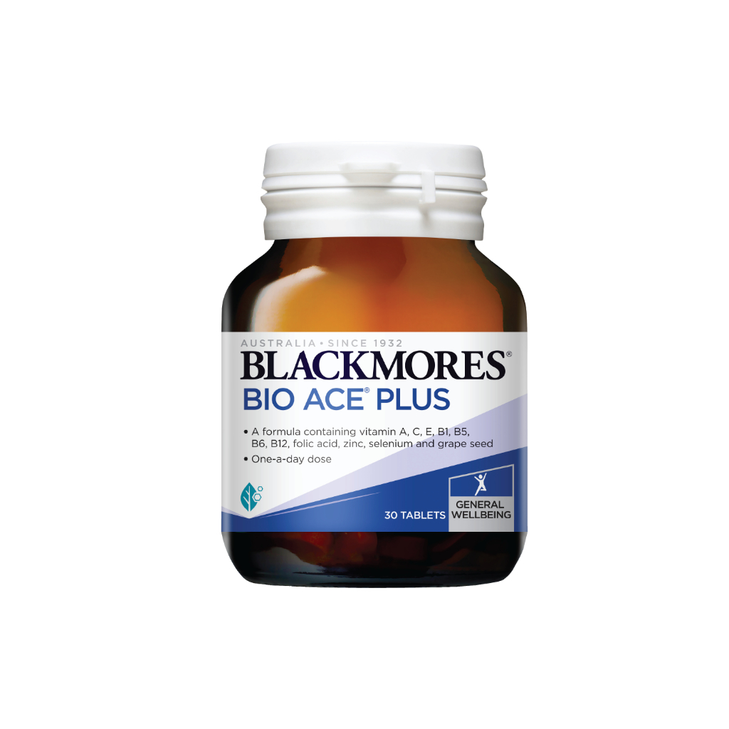 Blackmores Bio ACE Plus 30 Tab. แบลคมอร์ส วิตามิน เกลือแร่ BM | Shopee ...