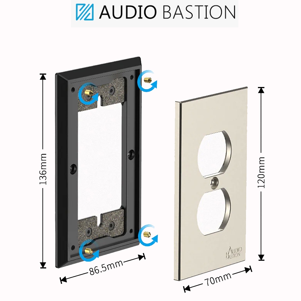Audio Bastion OUTLET COVER aluminium + cork wood ของแท้ศูนย์ไทย / ร้าน ...