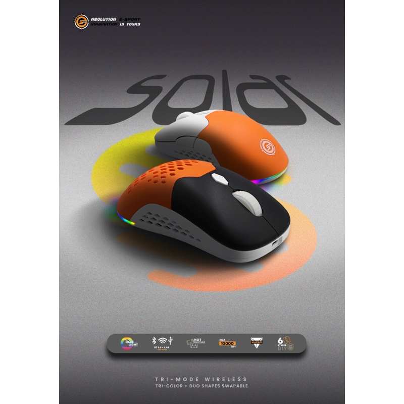 Neolution E-Sport Gaming Mouse SOLAR เมาส์เกมมิ่ง เมาส์เล่นเกมส์ไร้สาย ...