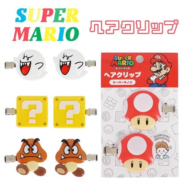 ⚡️ของแท้พร้อมส่ง⚡️กิ๊บติดผม Sun Art Super Mario Hair Clip Size is ...