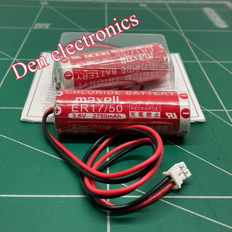 แบตเตอรี่ER17/50 ยี่ห้อ Maxell 3.6V 2750mAh แบตเตอรี่ ลิเธียม Lithium ...