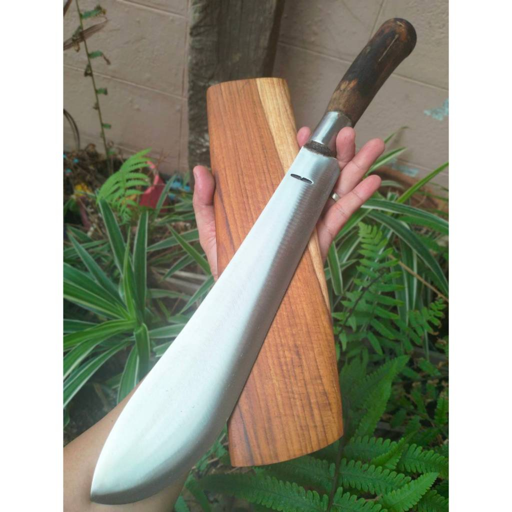 มีดเนสมุก Nessmuk มีดเหน็บปลายบัว มีดเหน็บ E-Nep มีดเดินป่า มีดแคมป์ 11.6” SUP9 ตีร้อนชุบแข็ง ...