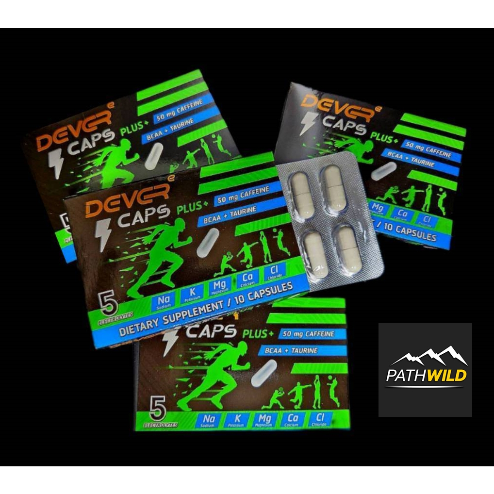 [ 10 เม็ด ] DEVER CAPS เกลือแร่ชนิดเม็ดแคปซูล ชดเชยการเสียเกลือแร่ ลด ...