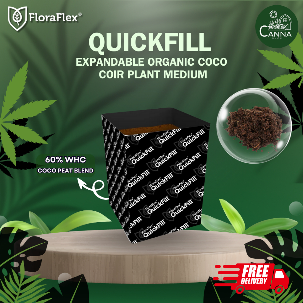 (พร้อมส่งด่วน) QuickFill O2 Bag 60% WHC 1 Gallon QuickFill™ ถุงขุยมะพร้าว มาพร้อมกับรูตรงกลาง ...