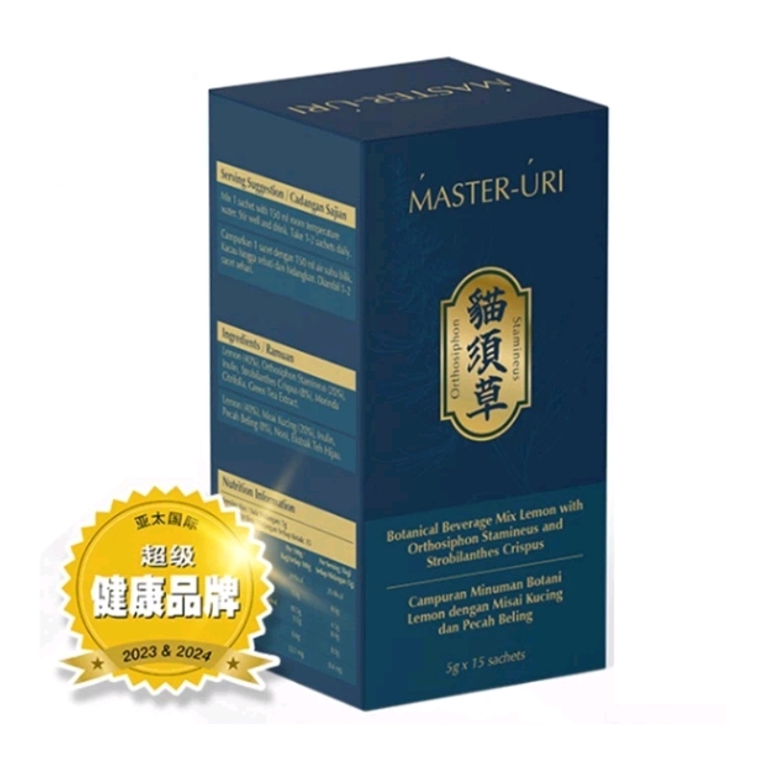 Master Uri สารสกัดหนวดแมวเข้มข้น-กรดยูริก ผลิตภัณฑ์เพื่อสุขภาพ กรดยูริก บำรุงไต โรคเกาต์ 浓缩猫须草精华 ...