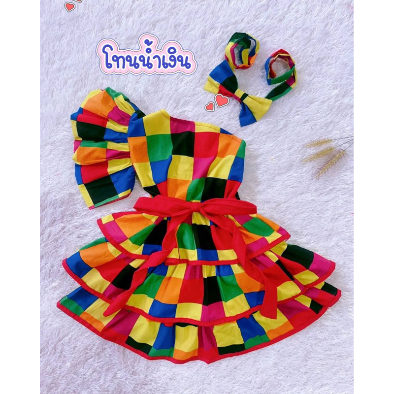 ชุดเซ็ททองกวาวเด็กลายดอกไม้ ชุดเซ็ทลายดอกสีชมพู ชุดเซ็ทลายดอกสีม่วง ...