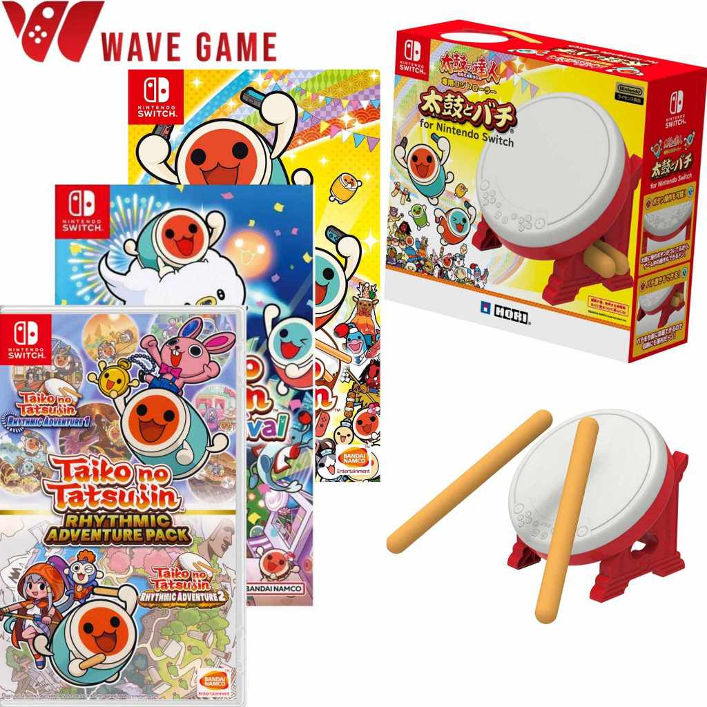 nintendo switch taiko no tatsujin rhythmic adventure pack / taiko rhythm festival / taiko no ...