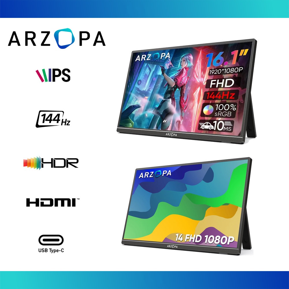 Portable Monitor จอพกพา 60Hz 144Hz IPS OLED FullHD มอนิเตอร์เกมมิ่ง ...