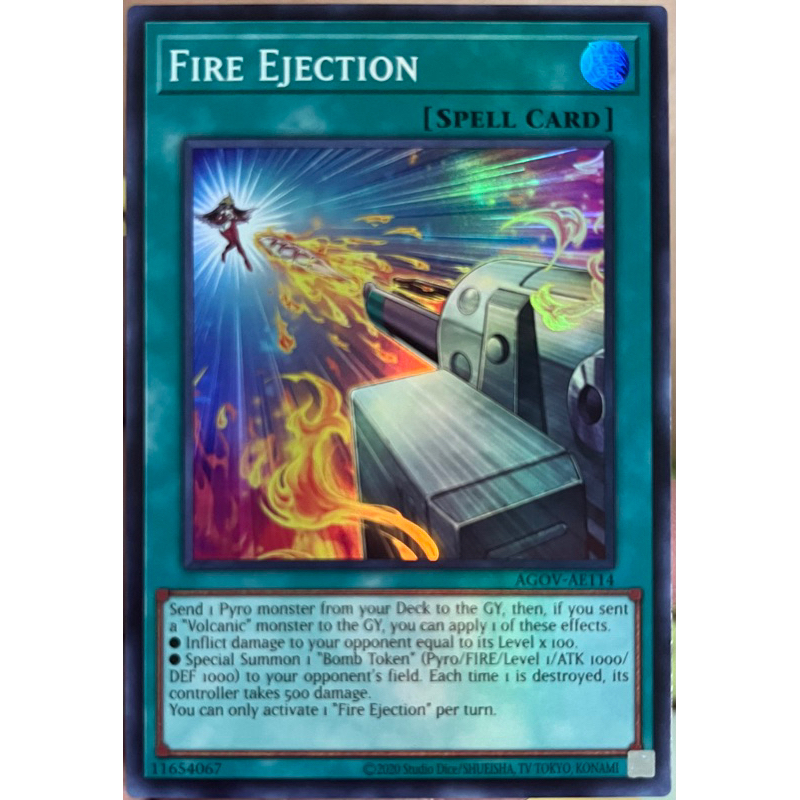 Yugioh Asia-Eng [AGOV-AE114] Fire Ejection (Super Rare) การ์ดยูกิแท้ถูกลิขสิทธิ์ | Shopee Thailand