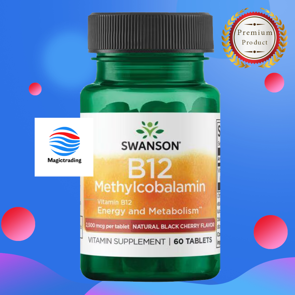 Swanson Ultra Vitamin B12 Methylcobalamin - Natural Black Cherry ...