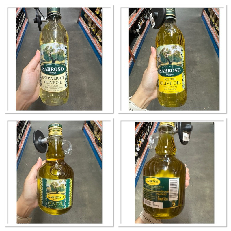Sabroso Extra Virgin Olive Oil 500 Ml. น้ำมันมะกอกธรรมชาติ ไม่ผ่าน ...