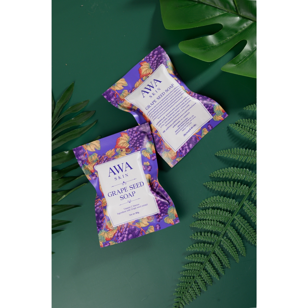 สบู่องุ่น AWA GRAPE SEED SOAP | Shopee Thailand