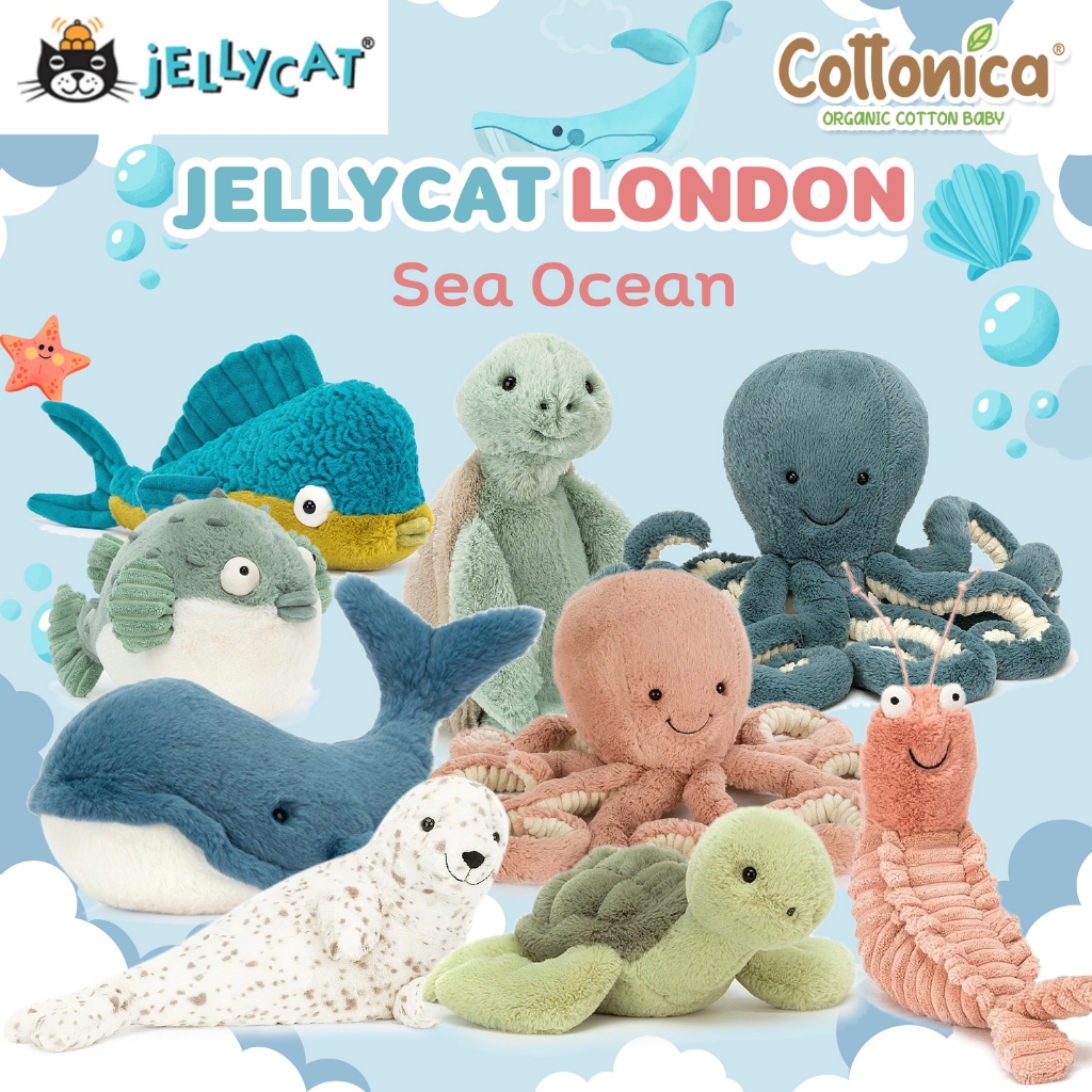 🐇ตุ๊กตา JELLYCAT® LONDON - SEA ANIMALS เจลลี่แคท มือสองคัดสภาพ 95% ของ ...