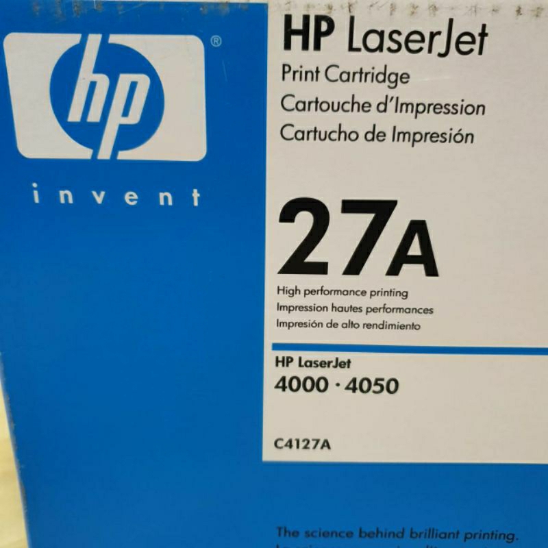 หมึกแท้ HP 27A Black LaserJet Toner Cartridge (C4127A) | Shopee Thailand