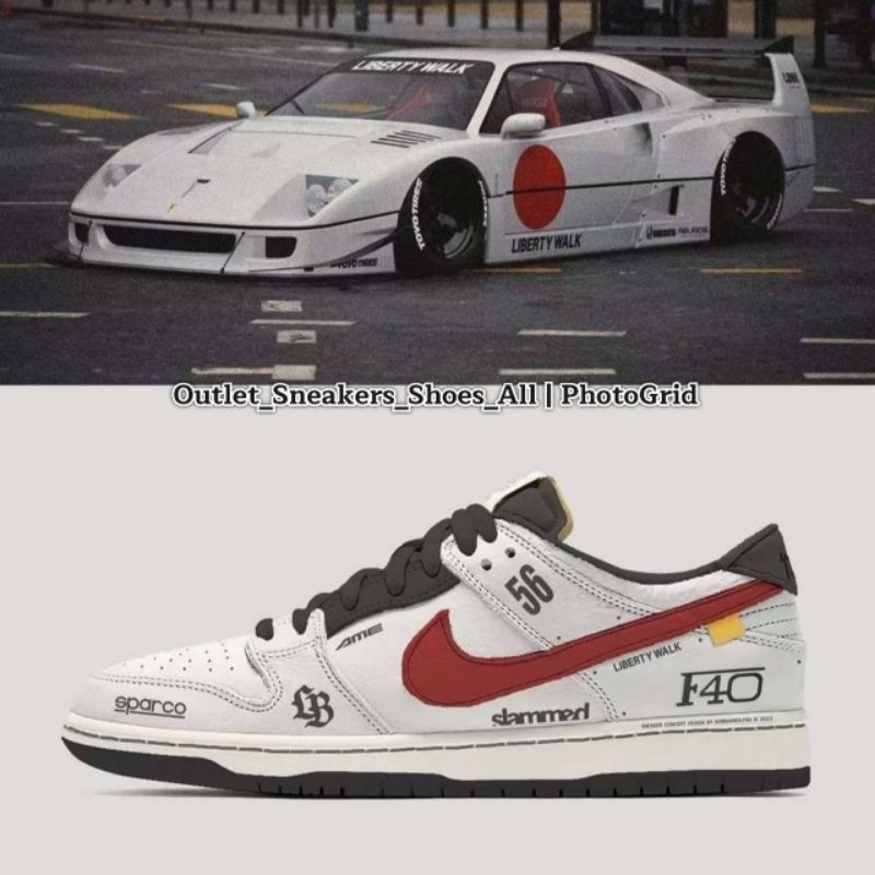 รองเท้า Nike Dunk Low Liberty Walk F40 Ferrari Unisex ใส่ได้ทั้ง ชาย ...