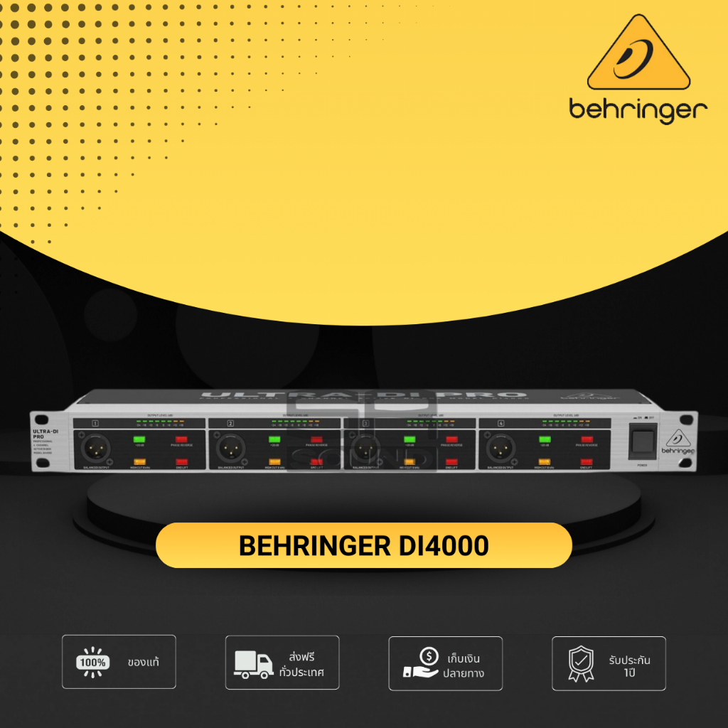 (ของแท้ ประกันบูเช่ 1ปี) BEHRINGER ULTRA-DI PRO DI4000 กล่องปรับระดับ ...