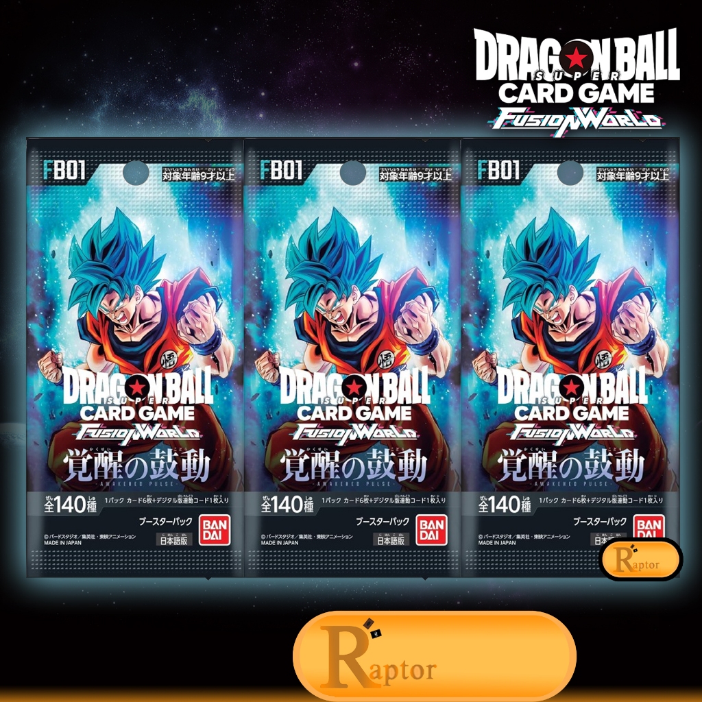 ซอง Booster Pack [FB01] : AWAKENED PULSE - Dragon Ball Super Fusion World ลิขสิทธิ์แท้ ภาษา ...