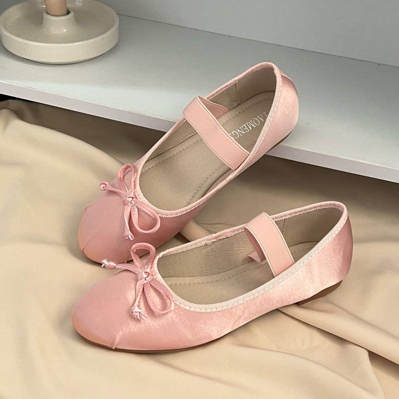 (พร้อมส่ง) Princess Ballet Shoes | รองเท้าบัลเลต์ มีไซส์ 35-43 | Shopee ...