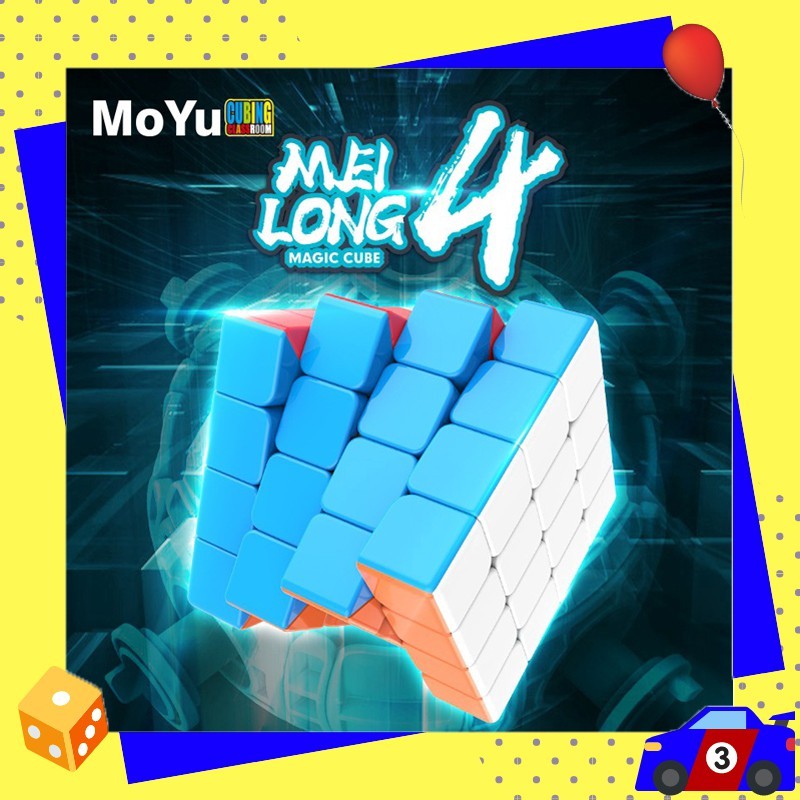 รูบิค ลูกบาศก์ 4x4x4 ความเร็วระดับมืออาชีพ Moyu Meilong MF4 Rubik Cube ...