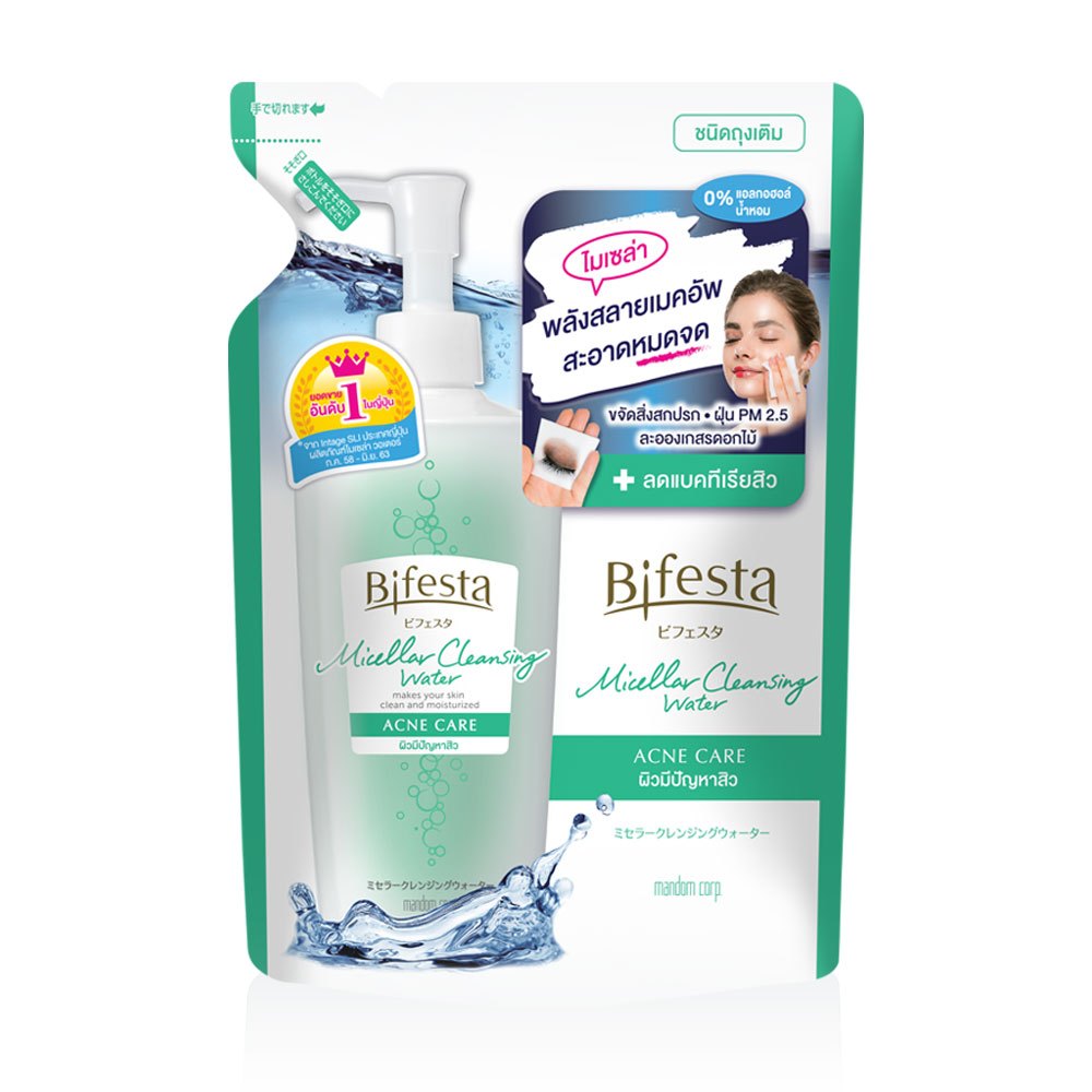 (Refill) Bifesta Micellar Cleansing Water 360ml. [ 5 สูตร : Acne Care ...