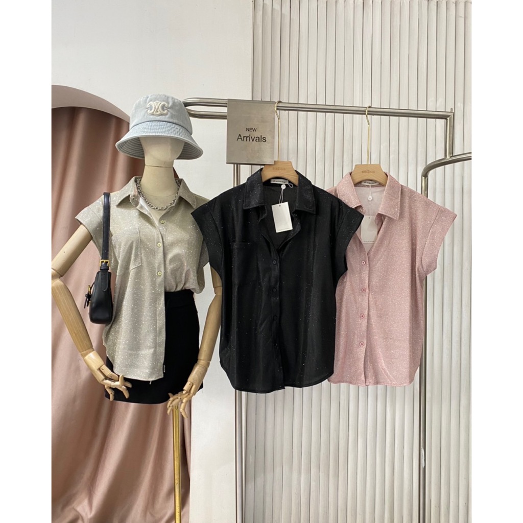 [พิมพ์โค้ด MTAWVGR ลด 60.- ] M1203 เชิ้ตรุ่นใหม่ผ้าwink 3 สีสวยย ดำ เทา ...