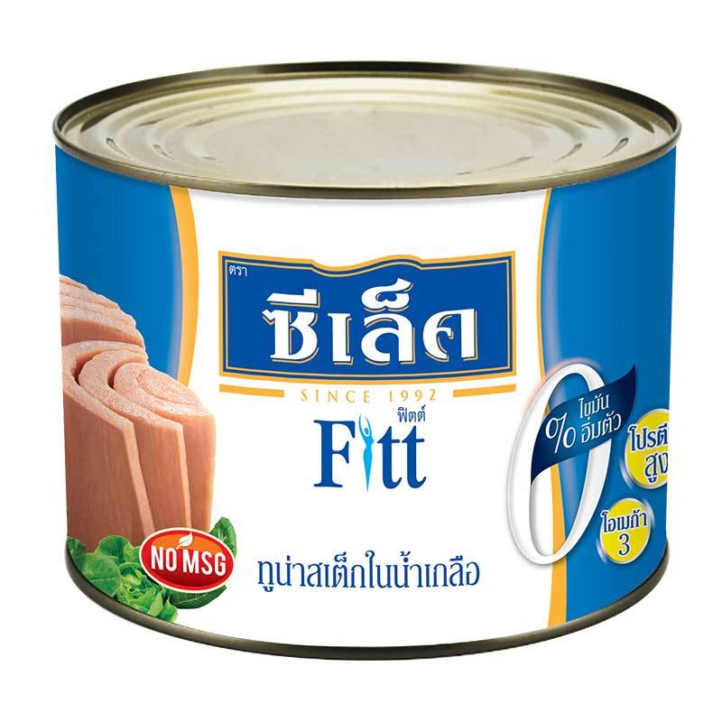 1.885 กก. ซีเล็ค ฟิตต์ ทูน่าสเต็กในน้ำเกลือ SEALECT Fitt Tuna Steak in ...
