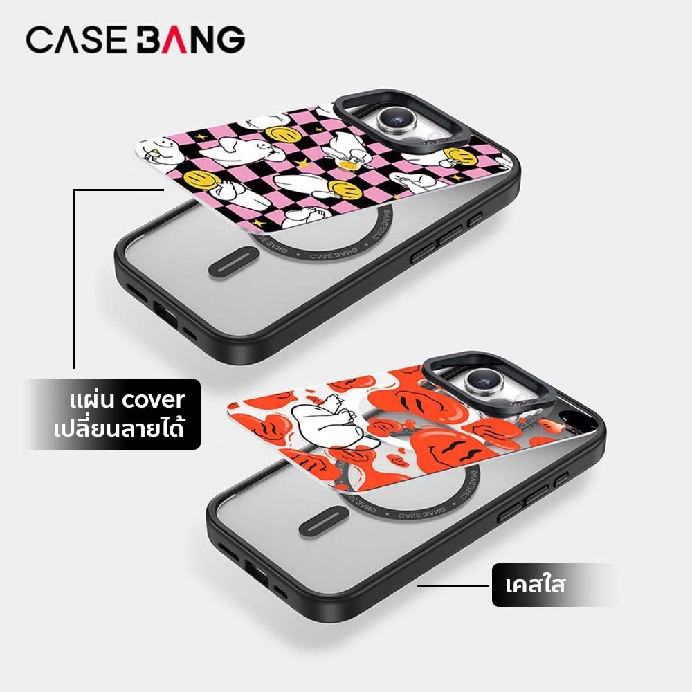 [Casebang Body Frame + Cover] Heal Myself Series ชุดเคสสำหรับไอโฟน DIY และแผ่นรองด้านหลังมือถือ ...