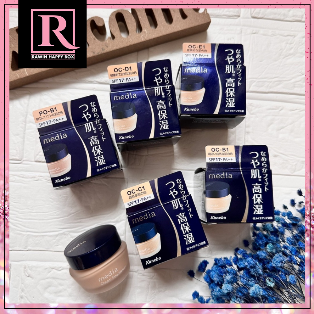 ⚡️ซื้อในไลฟ์ลด50%⚡️สินค้าญี่ปุ่น ครีมรองพื้น Kanebo Media Cream Foundation SPF17 PA++ | Shopee ...
