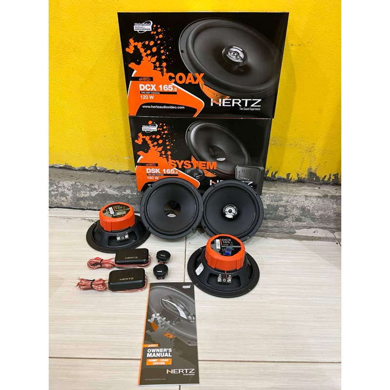 HERTZ DCX 165.3 แกนร่วม 1คู่ DSK 165.3 แยกชิ้น 1ชุด ลำโพงขนาด 6.5“ ติด ...