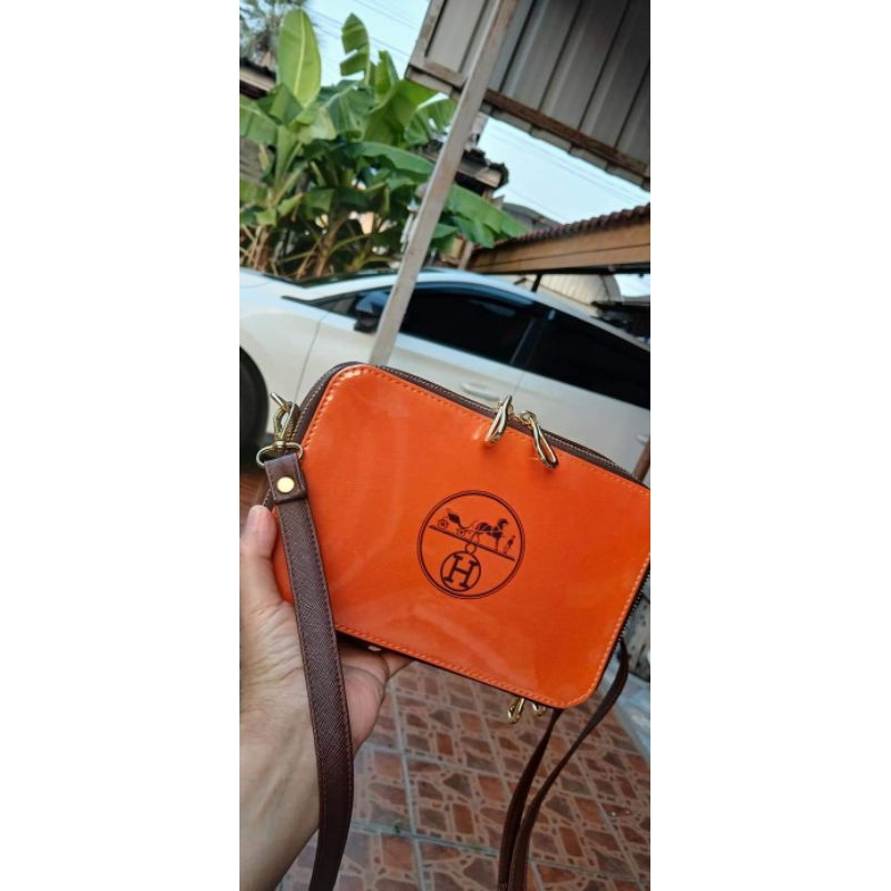 ถุงกระดาษเคลือบพลาสติก ถุง Hermes แท้ | Shopee Thailand
