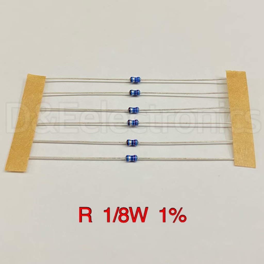 R Resistor ตัวต้านทานขนาด 1/8w 1% ยี่ห้อ Royalohm (จำนวน 10 ตัว) **อ่าน ...