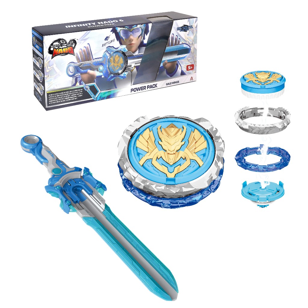 Infinity Nado 6 Power Pack - Gale Wings ของเล่นนาโด้ดาบลูกข่าง เกลวิงส์ ...