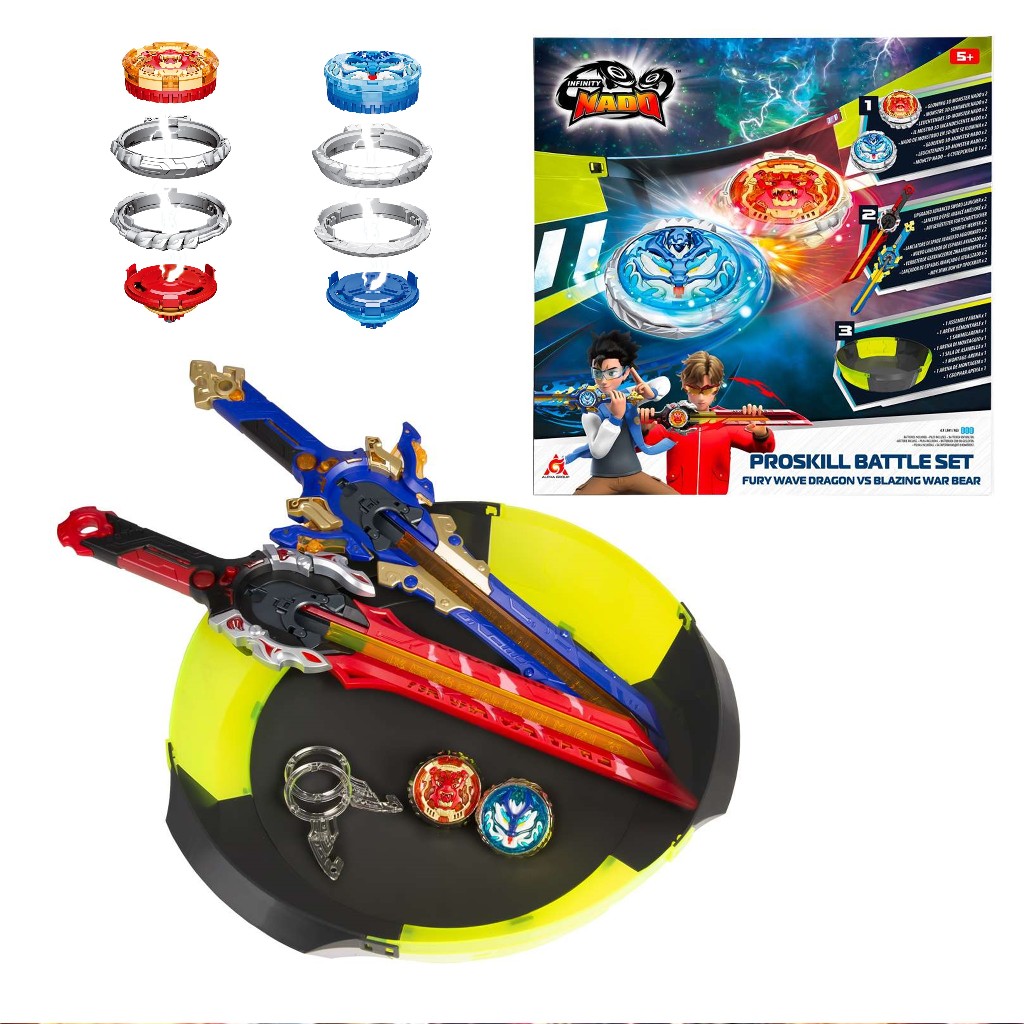 Infinity Nado 6 Proskill Battle Set - Fury Wave Dragon VS Blazing War ...